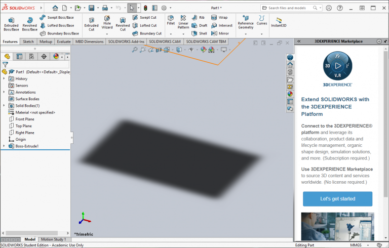 Only shadow left after exiting sketch in SolidWorks | AIXperts ...